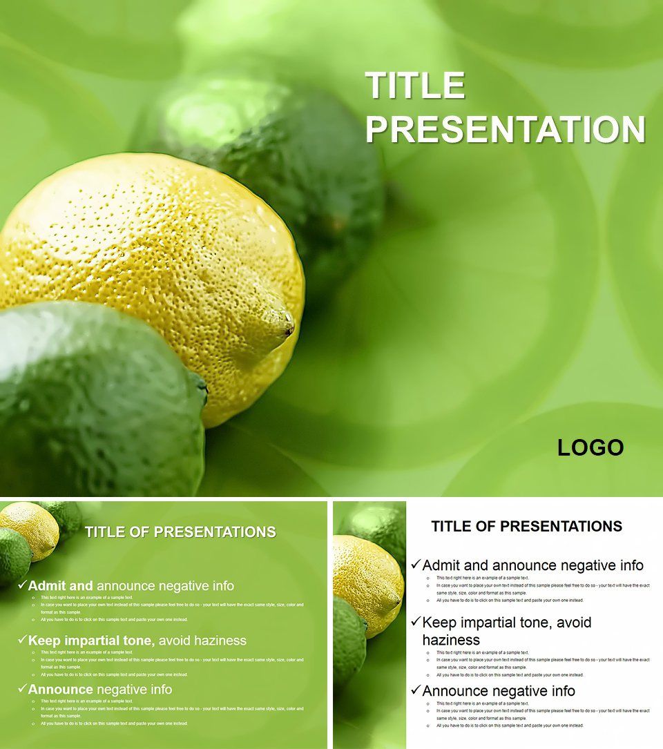 Choose the Right Lemon Keynote Presentation Template