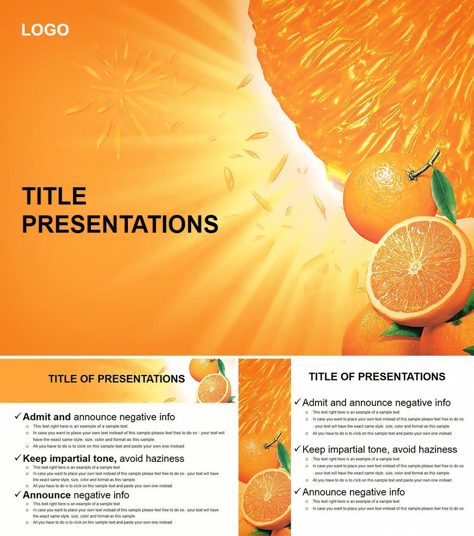 Useful Properties Orange Keynote Template: Presentations Themes
