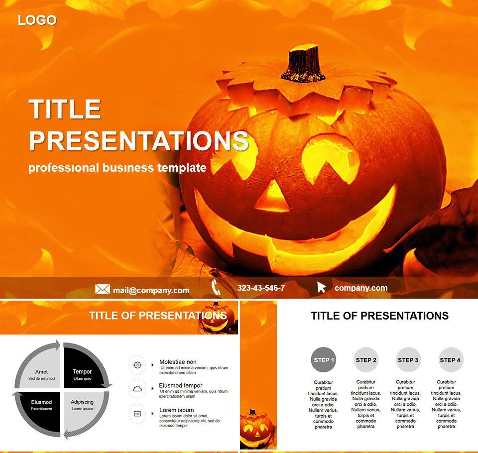 Spooky Halloween Fun Keynote Template - 20 Slides