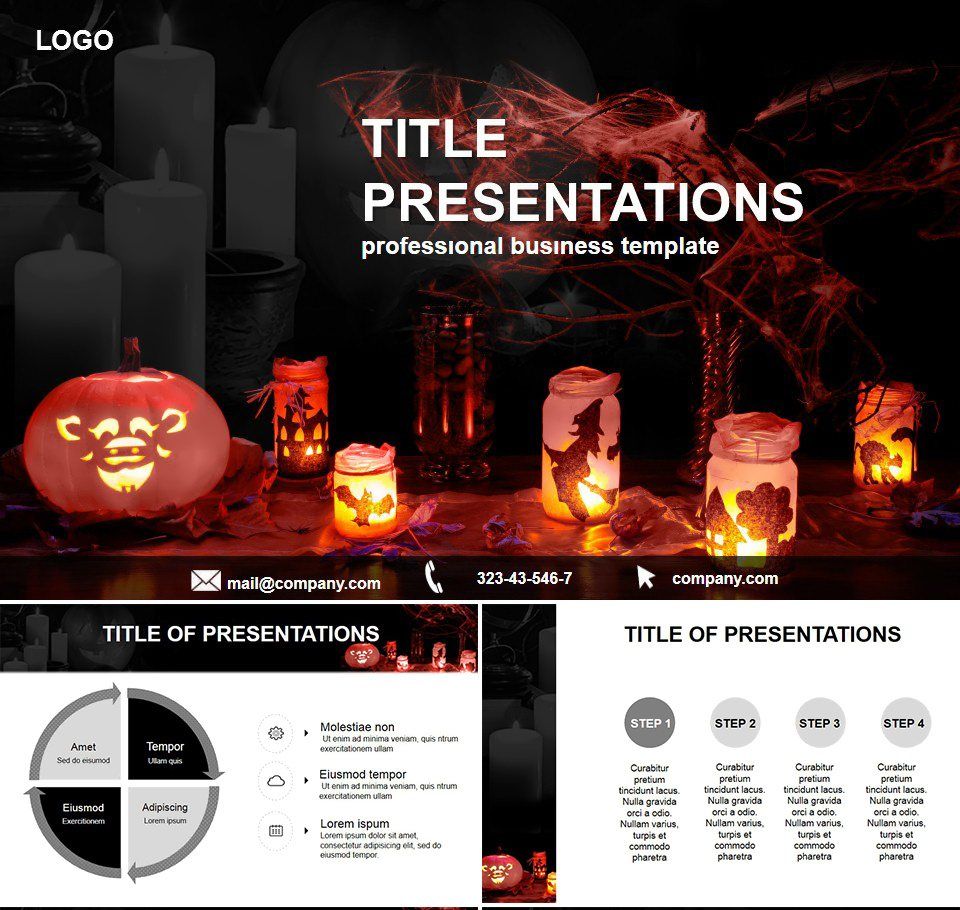 Halloween Holiday Keynote templates
