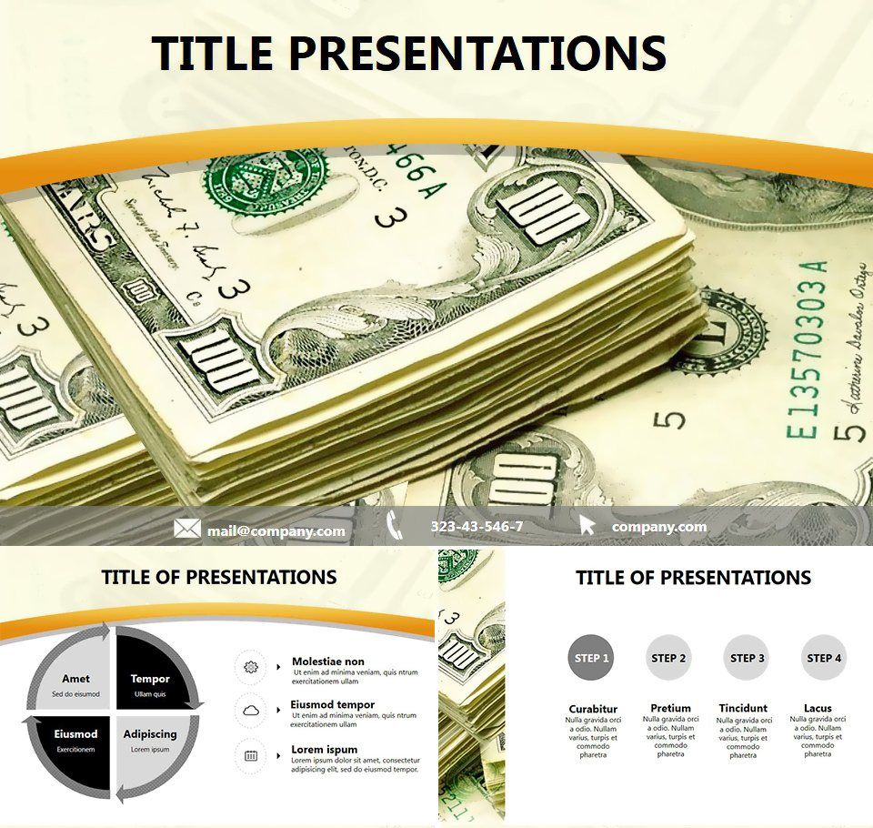 Dollars Money Keynote Template: Dynamic Finance