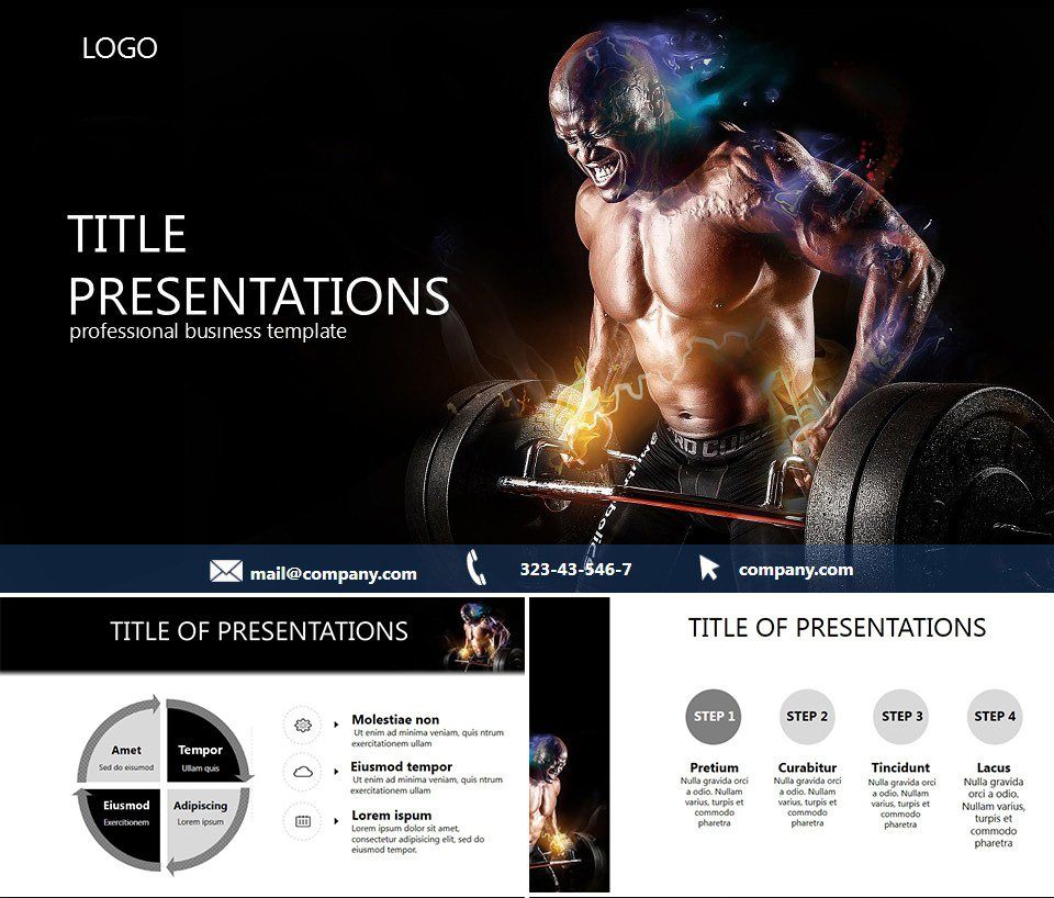 Bodybuilding Keynote Template Presentation