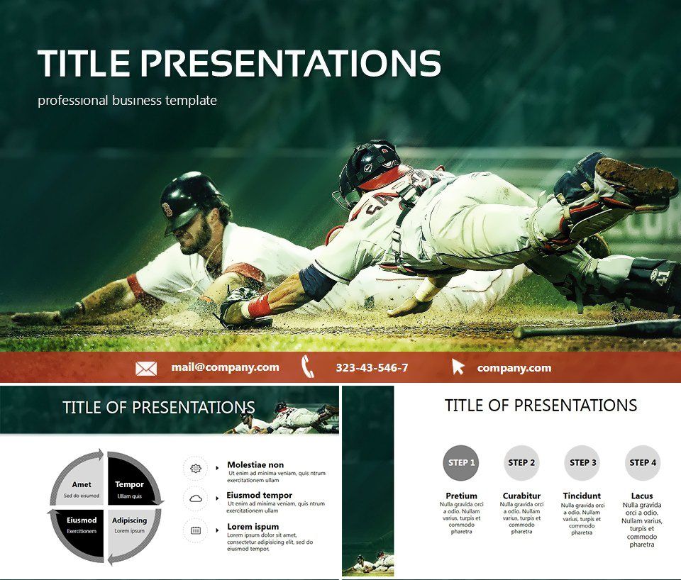 Baseball Keynote Template: Presentation Themes