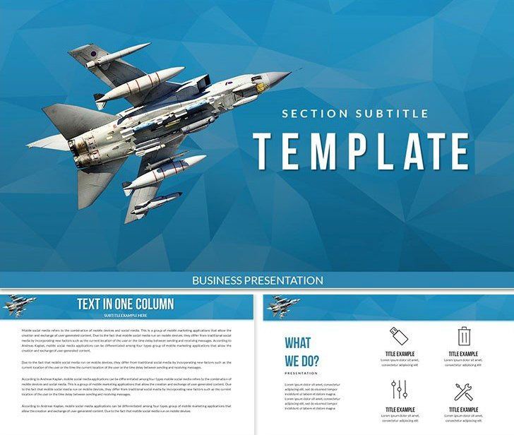 Military Aircraft Keynote template Presentation