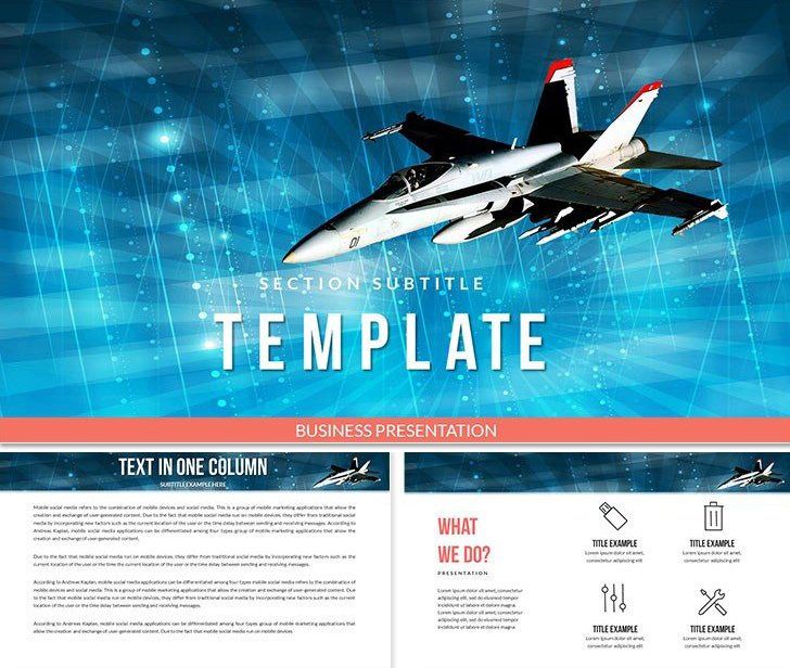 Military Airplane Keynote template Presentation