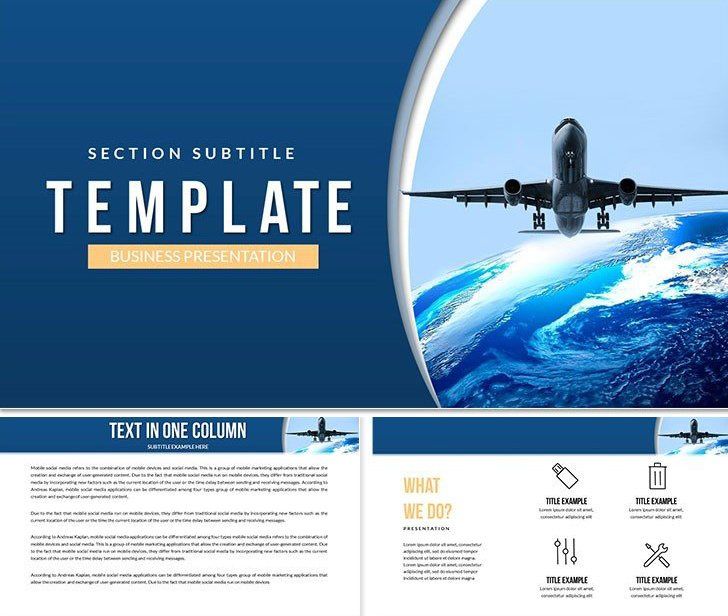 Plane Tickets Keynote templates, background for Presentation