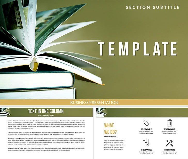 Read Books Online Keynote templates - Themes