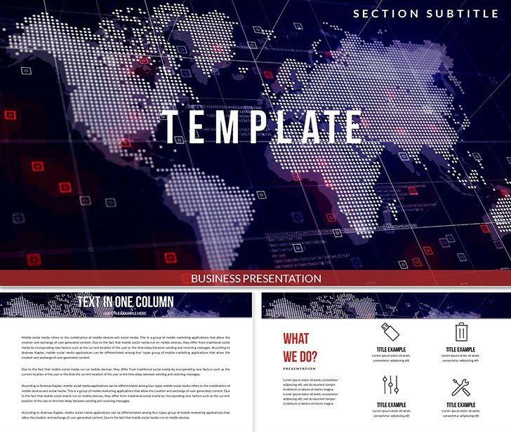 Modern Map Keynote Template: Presentation