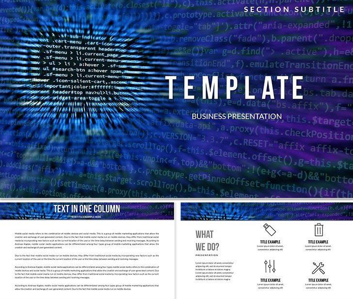 Software Code Keynote Template | Download Now!