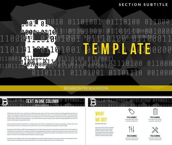 Bitcoin Wallet, BTC Keynote templates