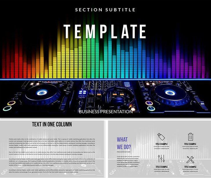 Music Mixing Software Keynote template Presentation | ImagineLayout.com