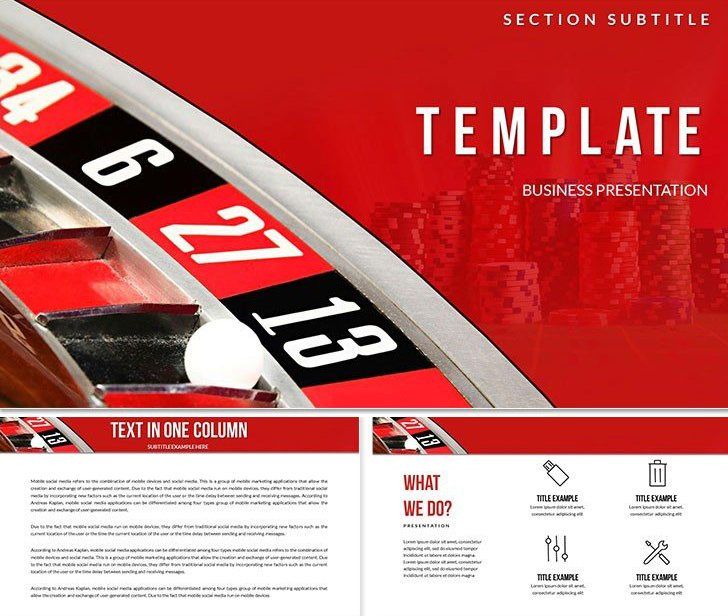 Roulette Gambling Keynote templates - Themes