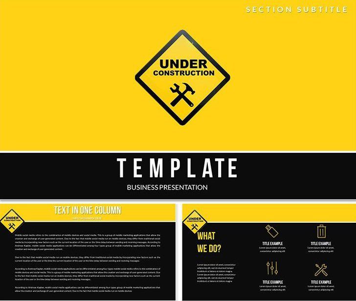 Under Construction Keynote Themes - Presentation Template