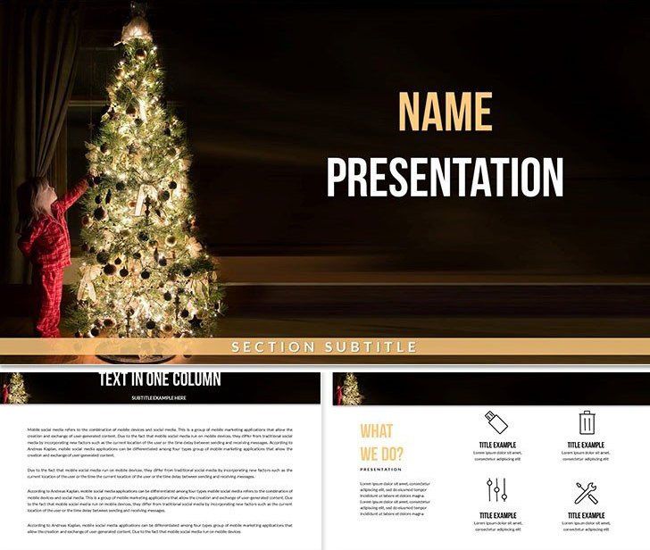 Free Christmas Tree Keynote Template for Holiday Cheer