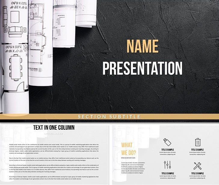 Architectural Plans Keynote Template for Design Pros
