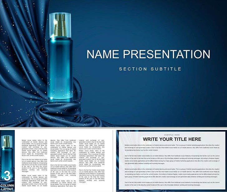 Night Perfume Keynote Template for Fragrance Evenings