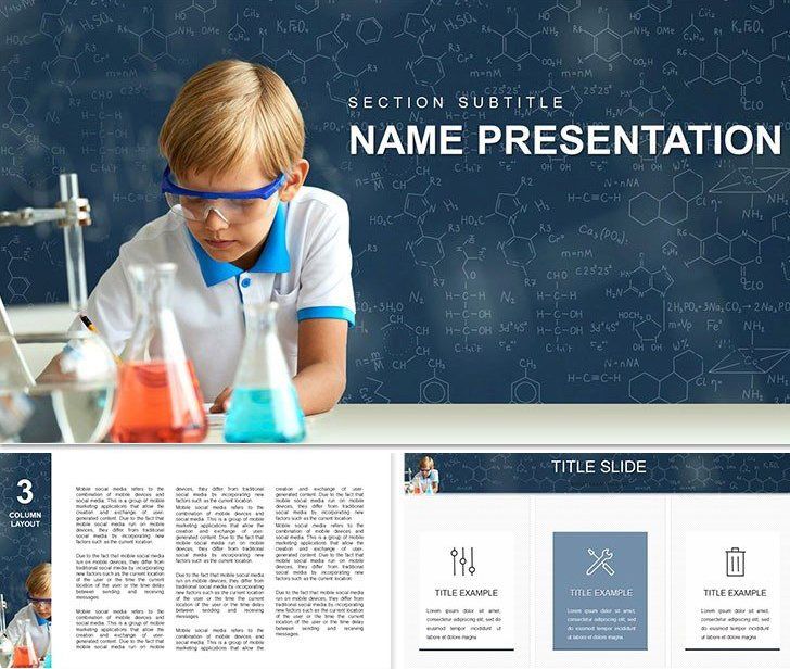 Chemistry Lessons Student Chemical Products Keynote Template