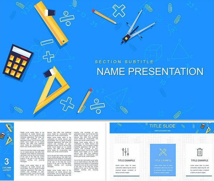 Math Geometry Keynote Template for Shape Studies