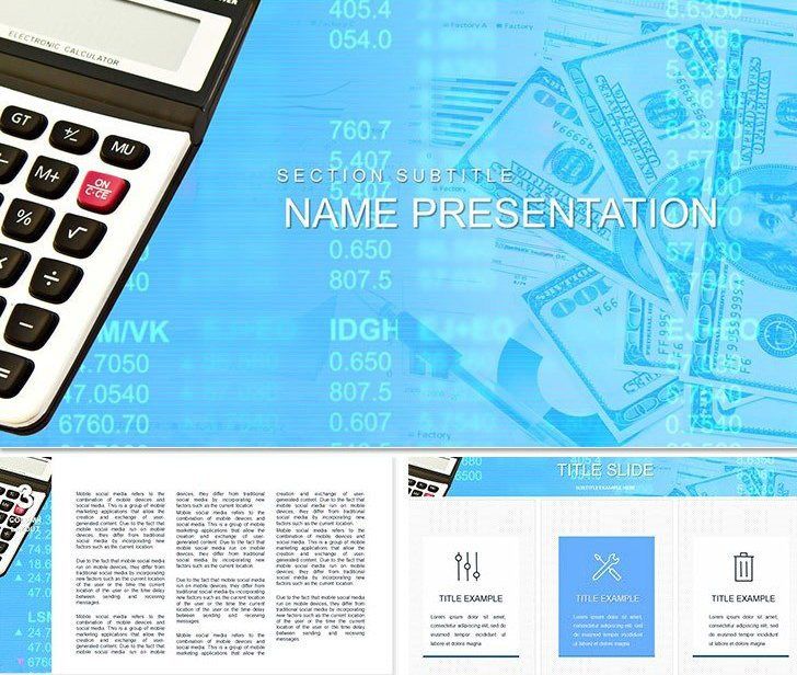 Accounting Calculator Keynote Template for Finance Tools