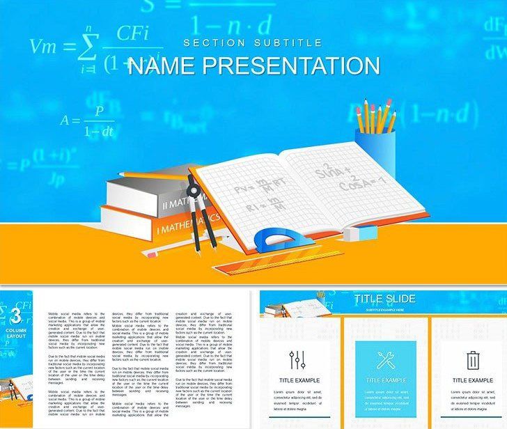 Mathematics Learning Keynote template - Themes