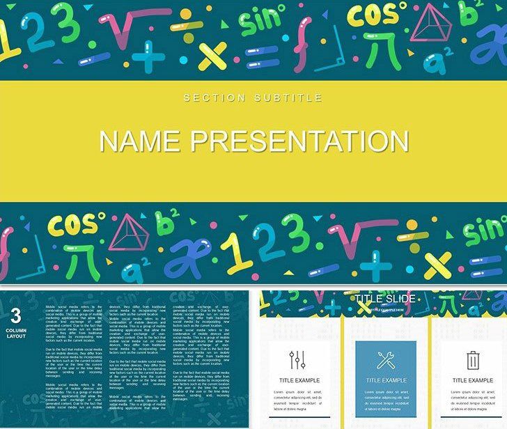 Math Playground Keynote template