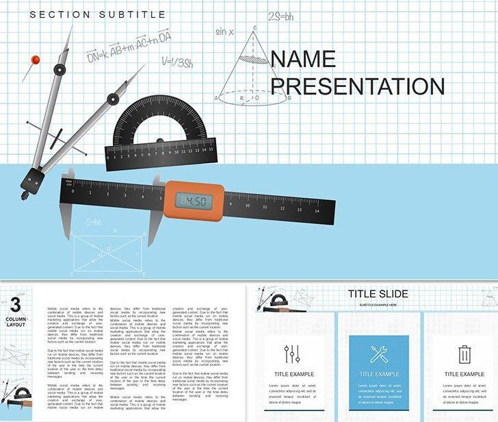 Geometry Mathematics Keynote template