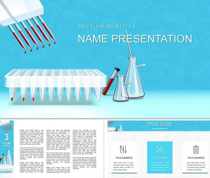 Interpret Blood Test Results Keynote Template for Medical Pros