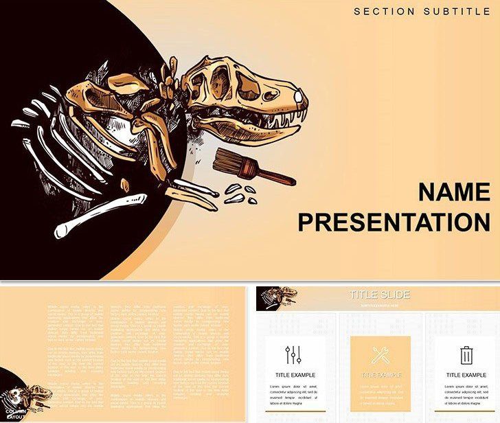 Dinosaur Excavations Keynote Template for Presentation