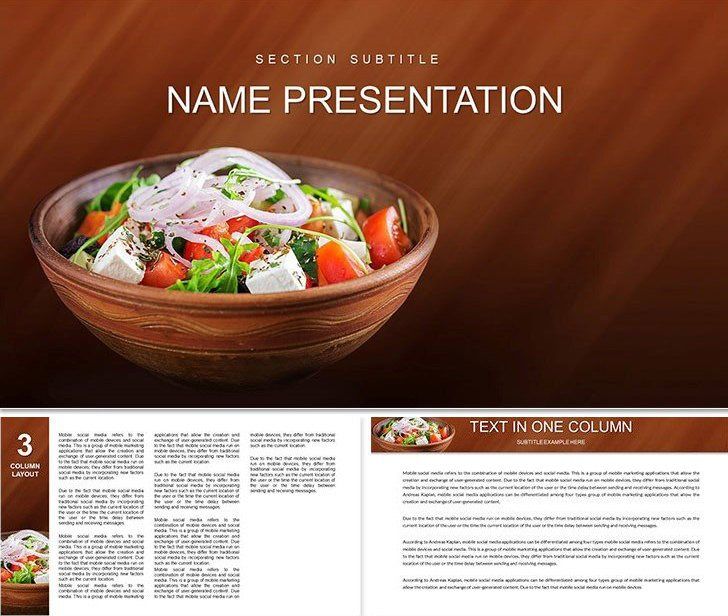 Side Dish Salad Recipes Keynote Template