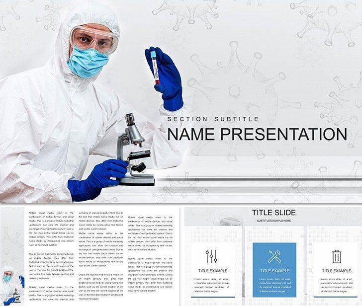Medical Laboratory Blood Tests Keynote Template for Presentations