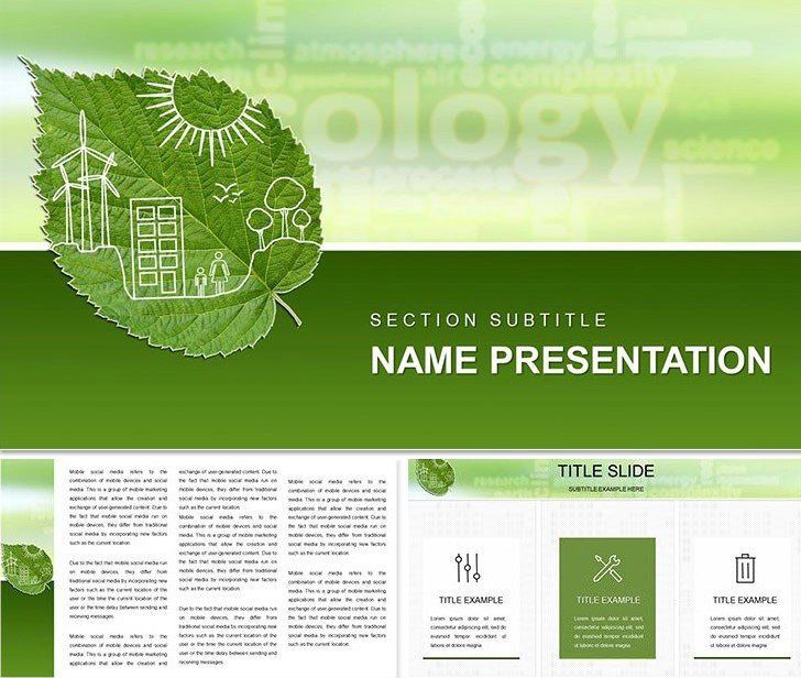 Ecology Ecosystem Keynote Template for Educators