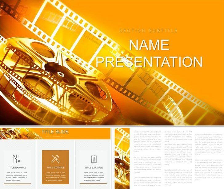 Cinema Movies Keynote Template: Reel Visions