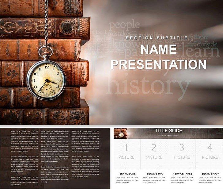 Education: Historical books Keynote template