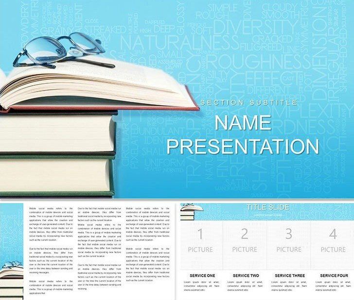 Books Learning Keynote Template: Knowledge Ignition