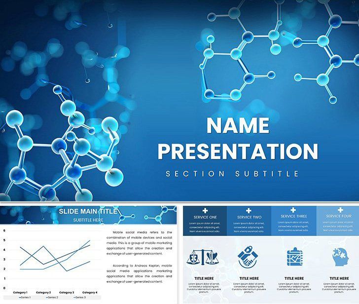 Structure Molecules Keynote Template for Science