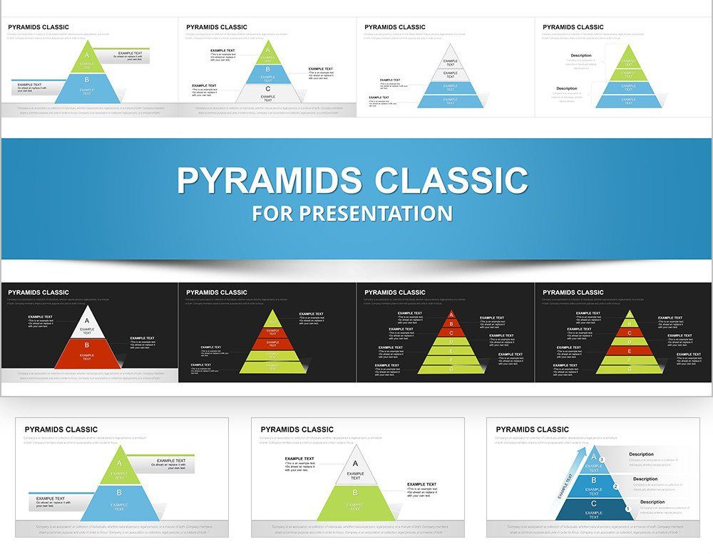 Pyramid Classic PowerPoint Charts Template | ImagineLayout.com