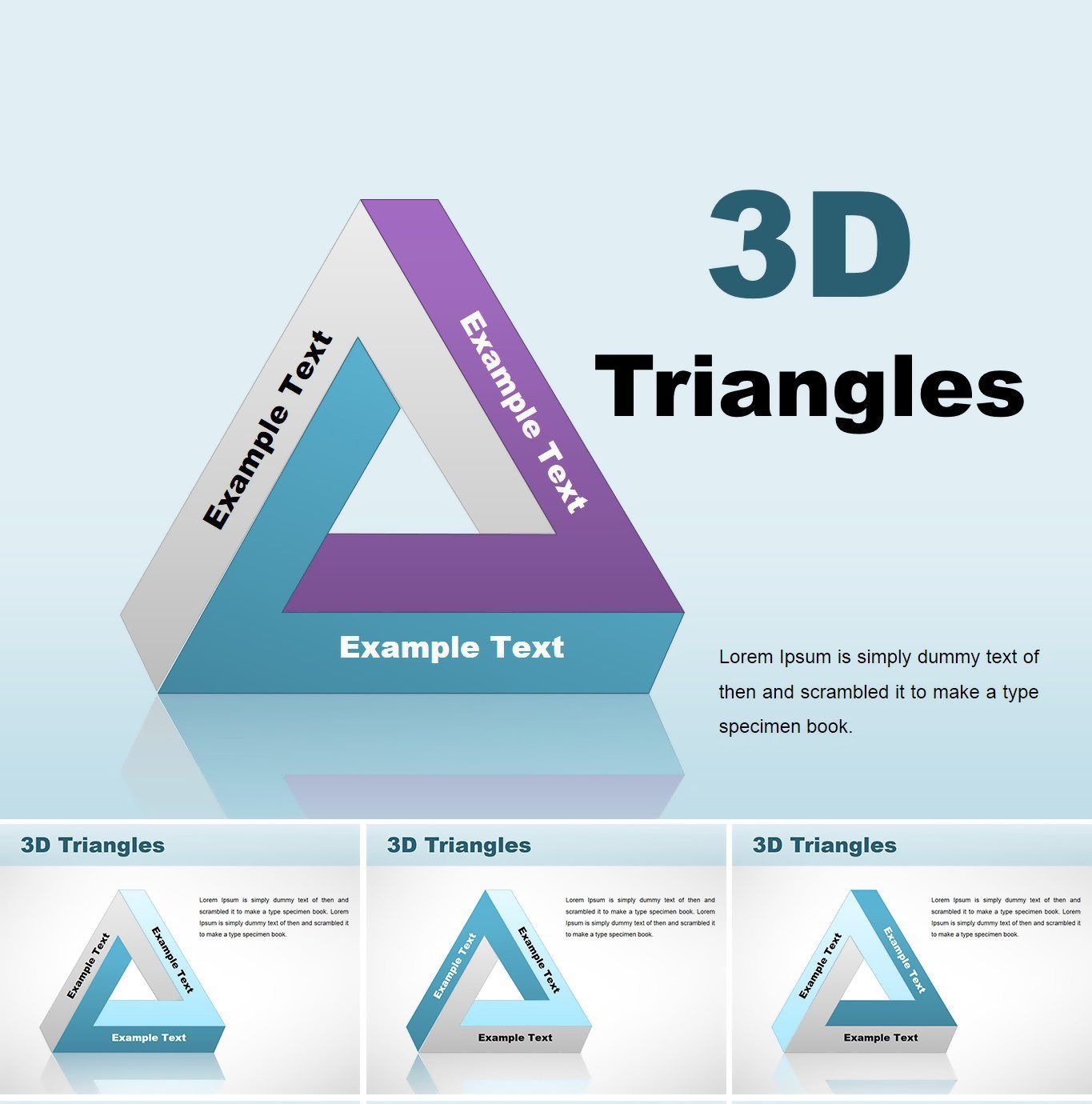 3D Triangles PowerPoint Chart ImagineLayout 3d-triangles-powerpoint-chart-imaginelayout
