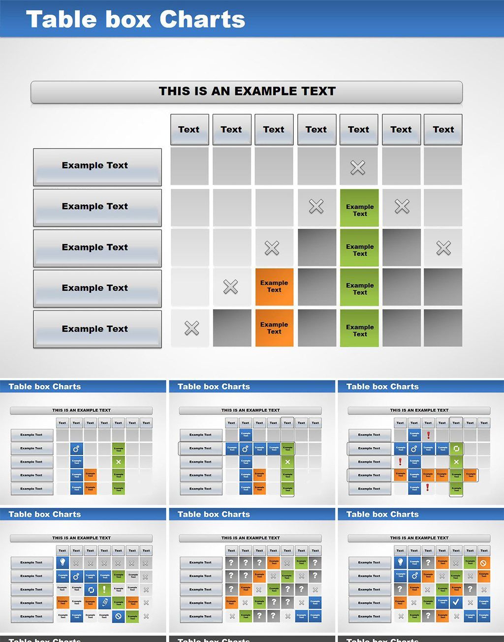 Table Box 2 PowerPoint Charts Template Presentation