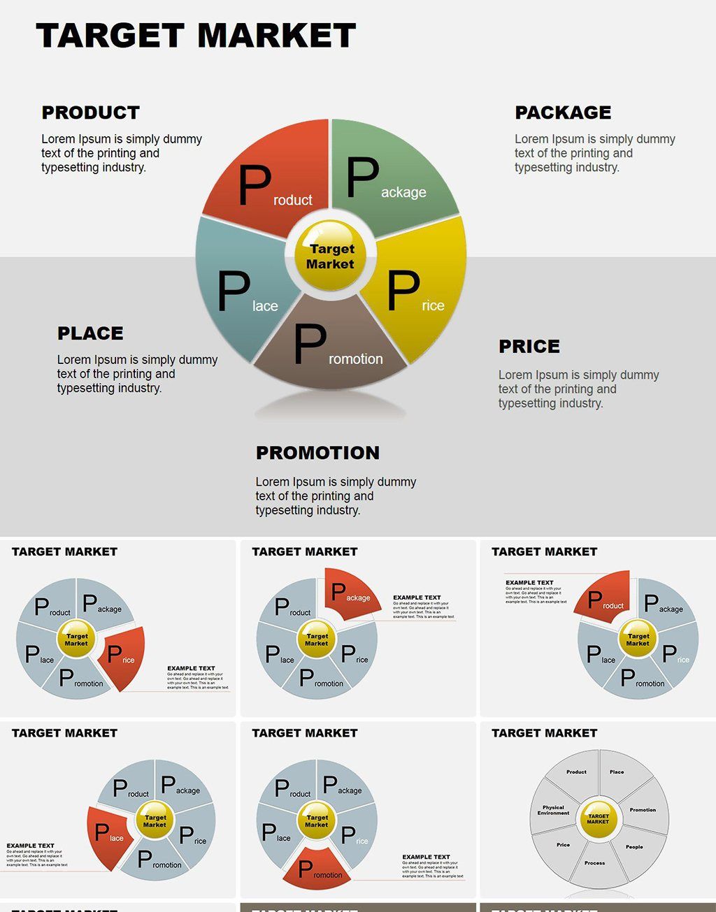 Promotion Market PowerPoint Template: 16 Dynamic Charts