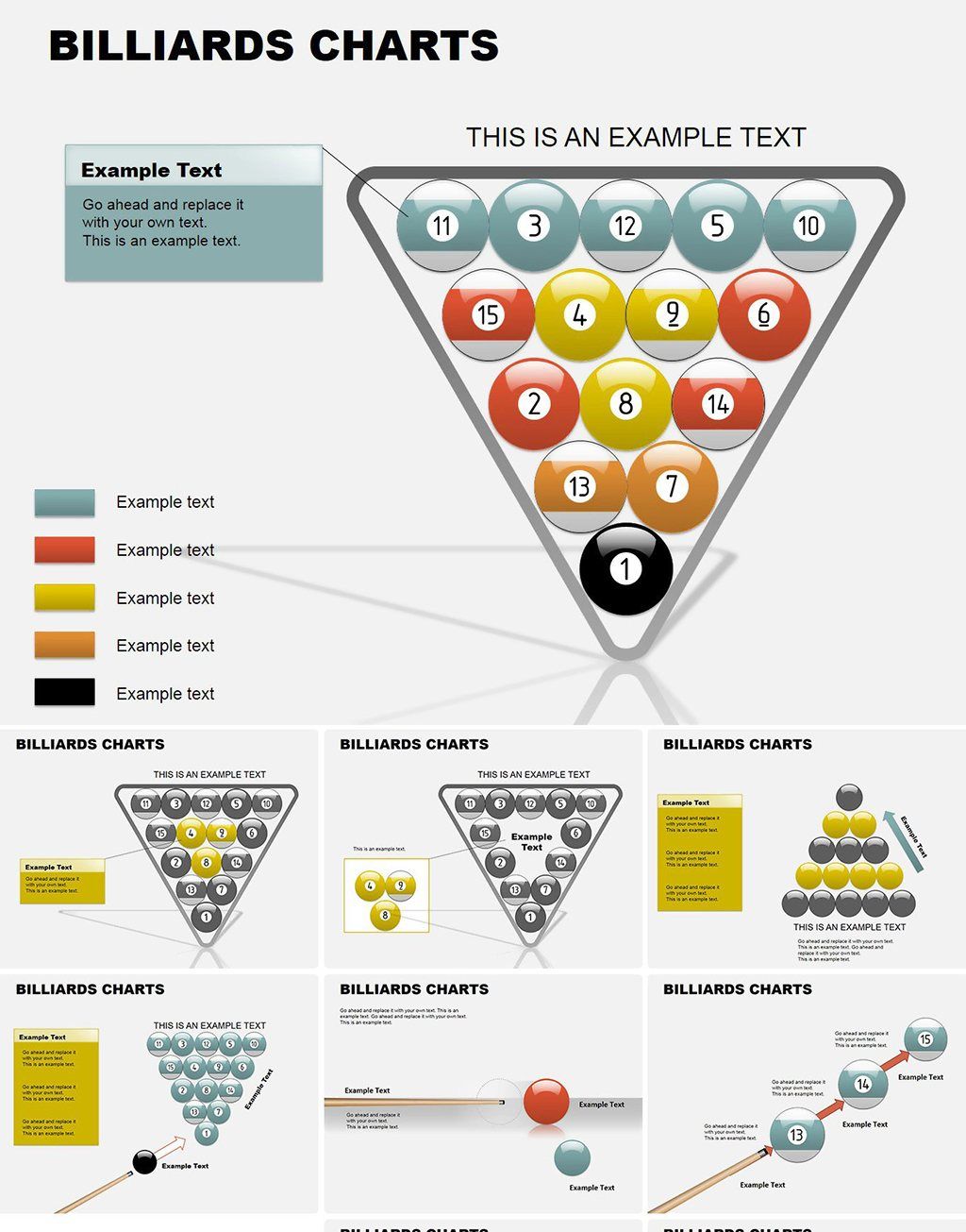 Billiards PowerPoint Charts Template