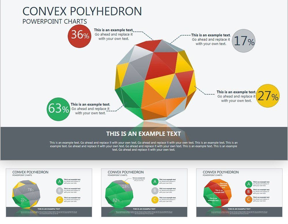 Convex Polyhedron PowerPoint Charts Template: Download PPTX
