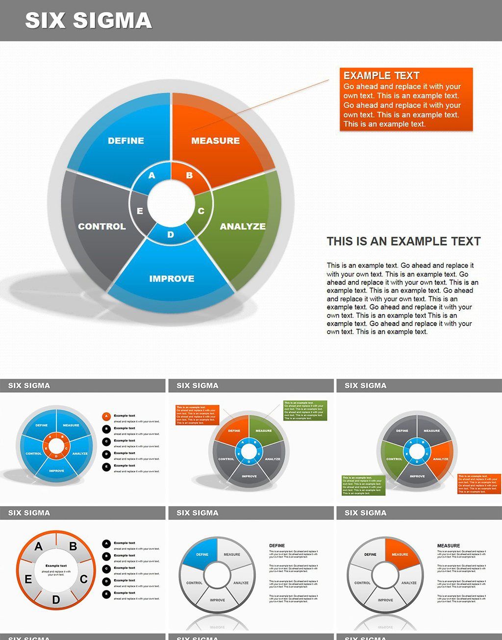 Six Sigma PowerPoint Charts Template for Presentations