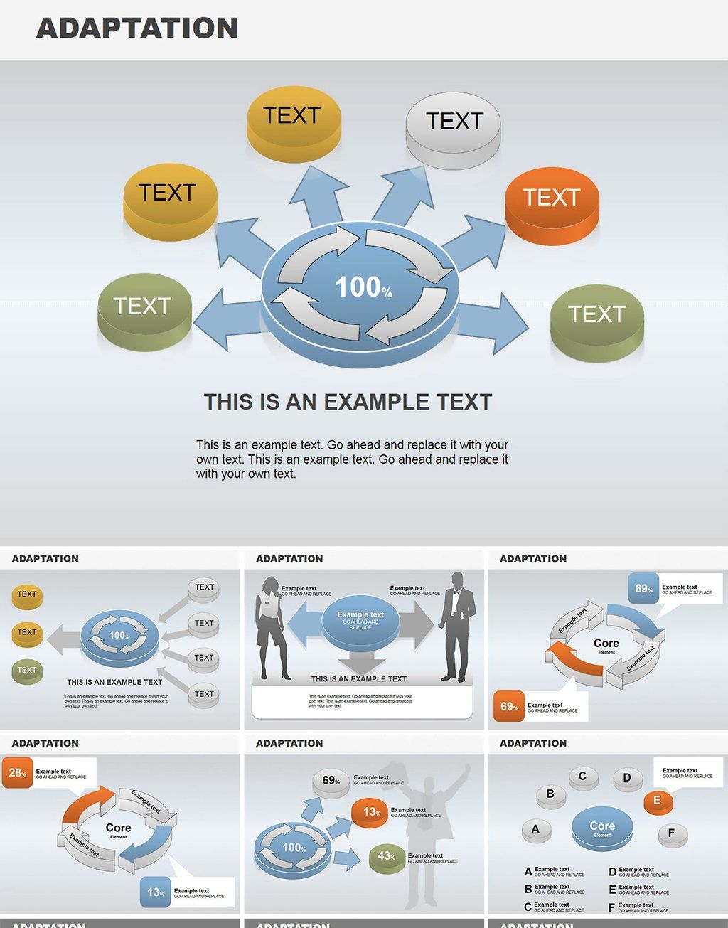 Integration PowerPoint Charts Template