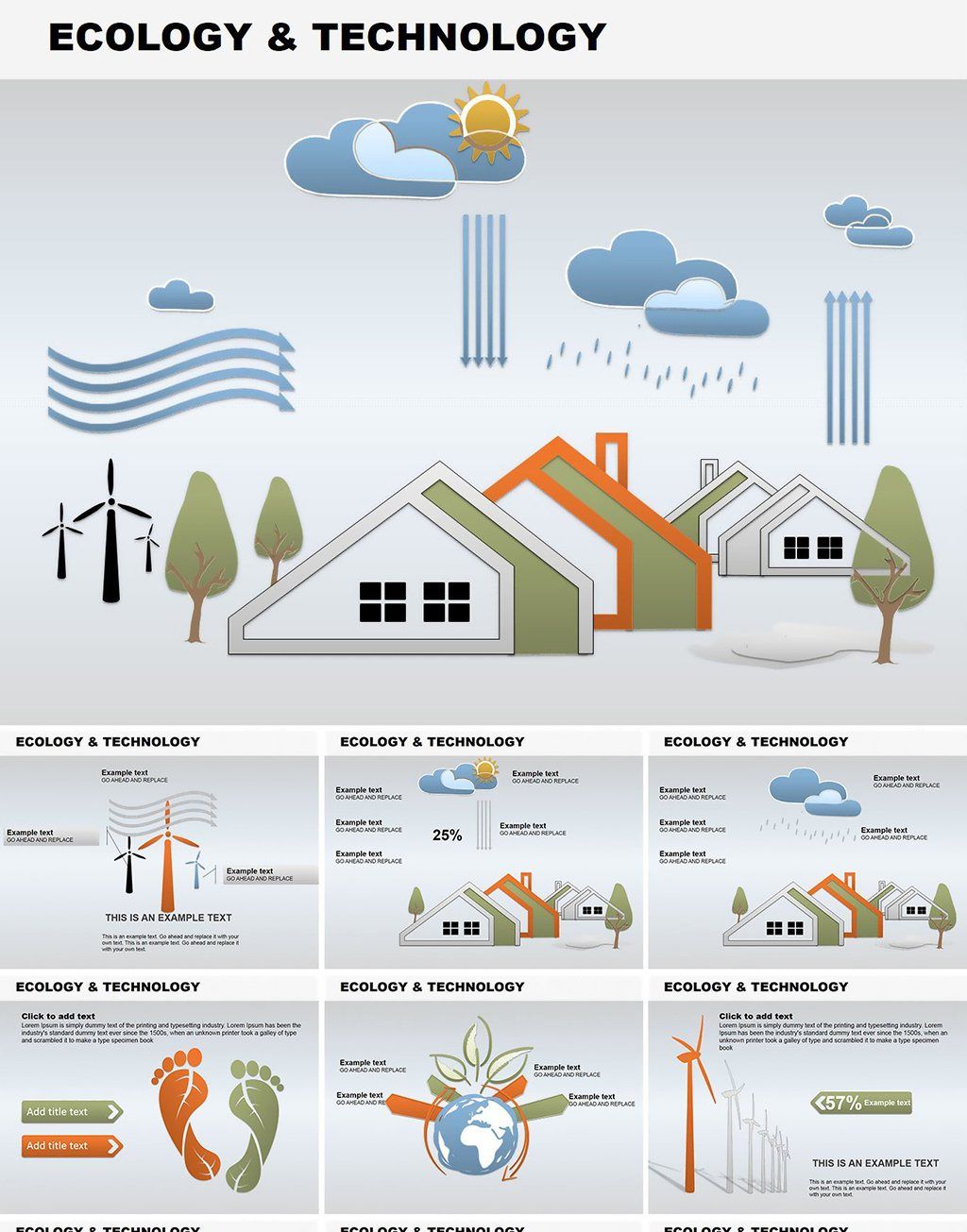 Ecology and Technology PowerPoint Charts: Presentation Template