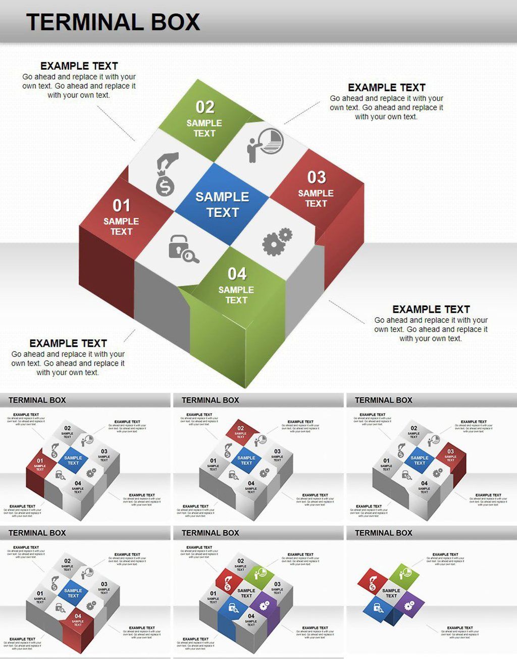 Terminal Box PowerPoint Charts Template - Presentation