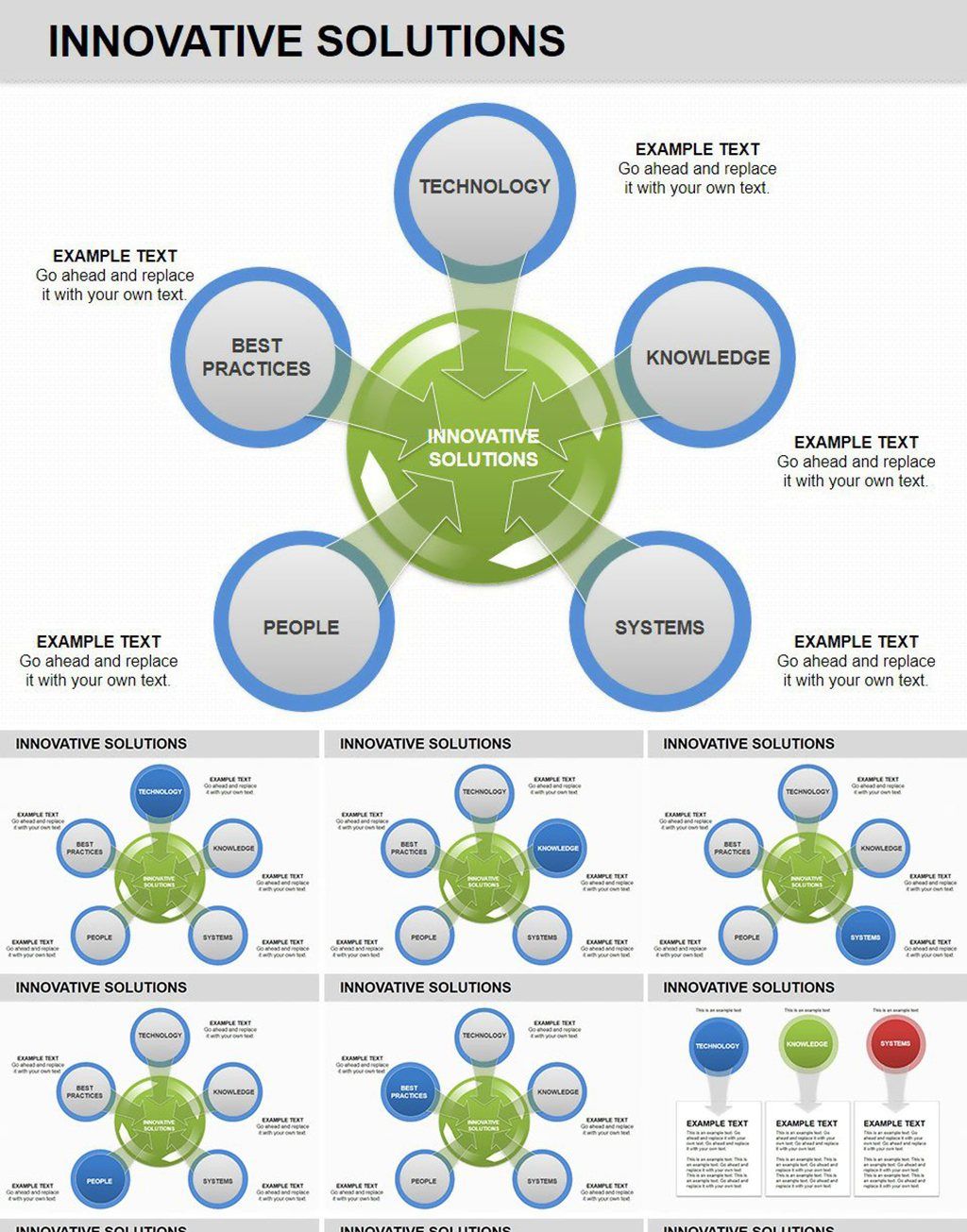 Innovative Solutions PowerPoint Charts Template for Presentation