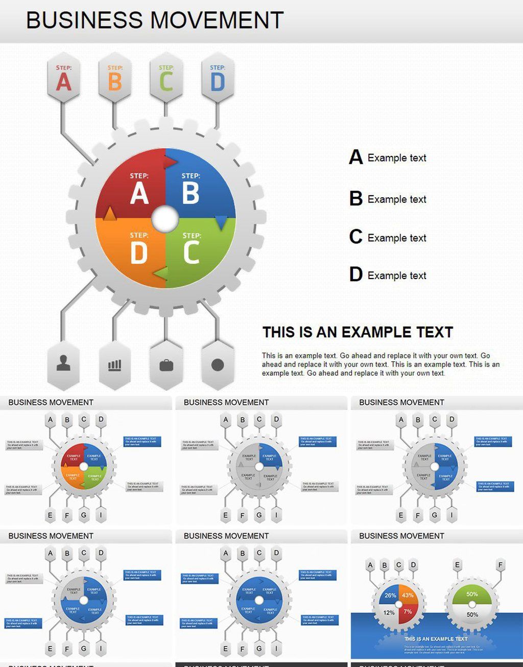 Business Movement PowerPoint Charts Template: Download PPTX