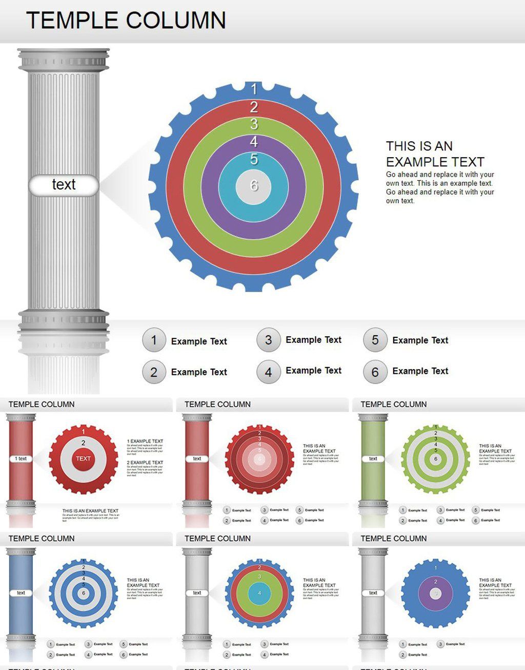 Temple Column PowerPoint Charts Presentation Template