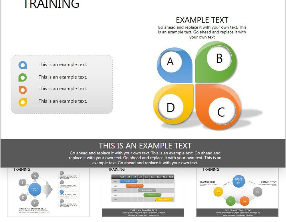 Training PowerPoint charts Template presentation