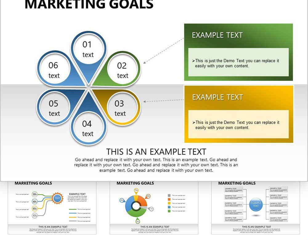 Marketing Goals PowerPoint Charts: 16 Visual Slides